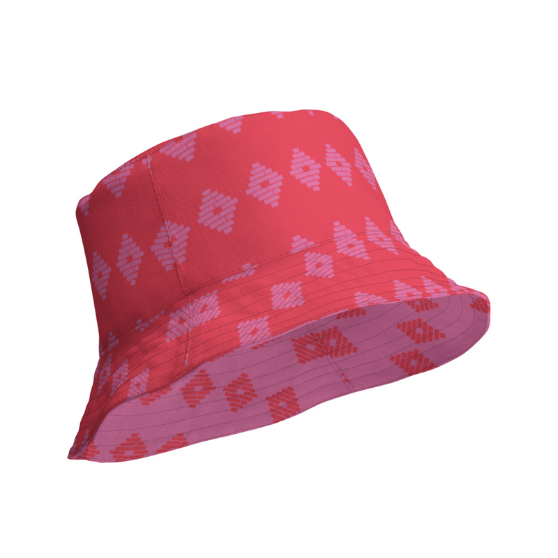 Anacostia Community Museum Reversible Bucket Hat (Red/Pink) | Anacostia ...