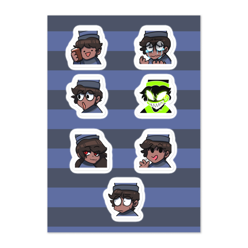 Thaf Emotes Sticker Sheet | Thafnine
