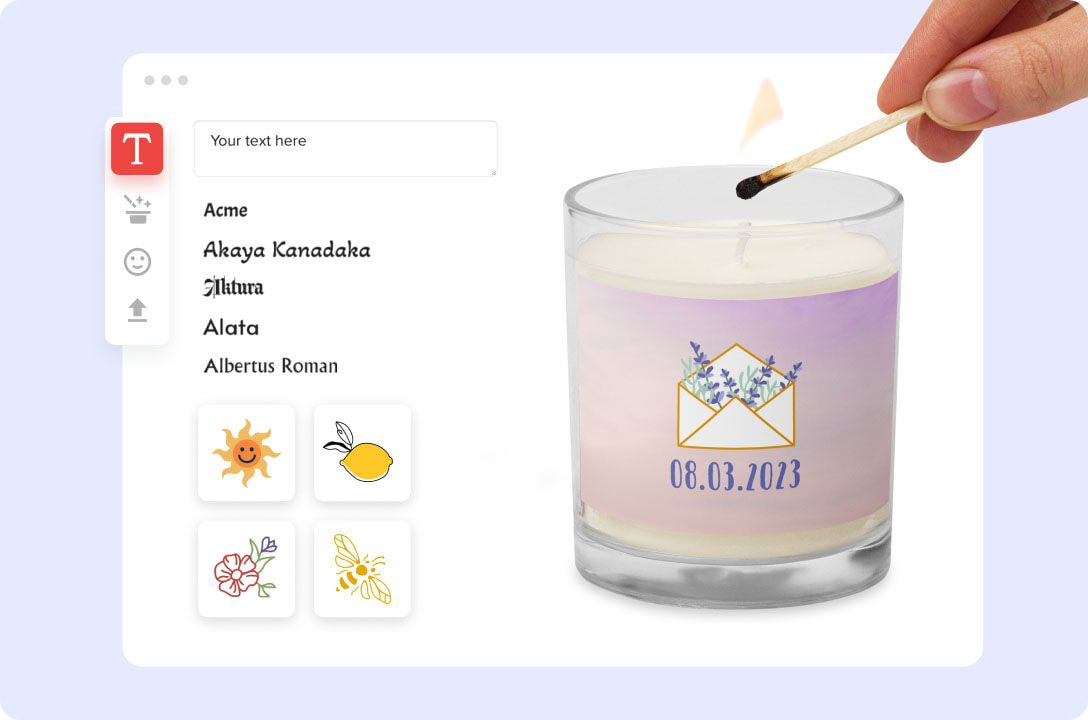 Design Custom Candles Online | Printful