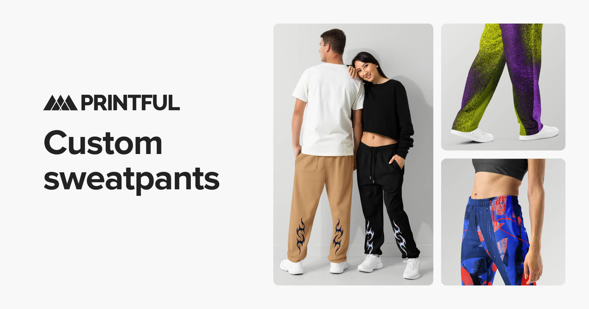 Custom sweatpants | Print-on-demand joggers to sell online