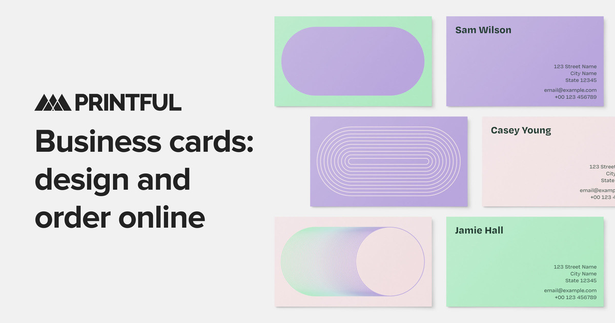 Business cards—design and order online | Printful
