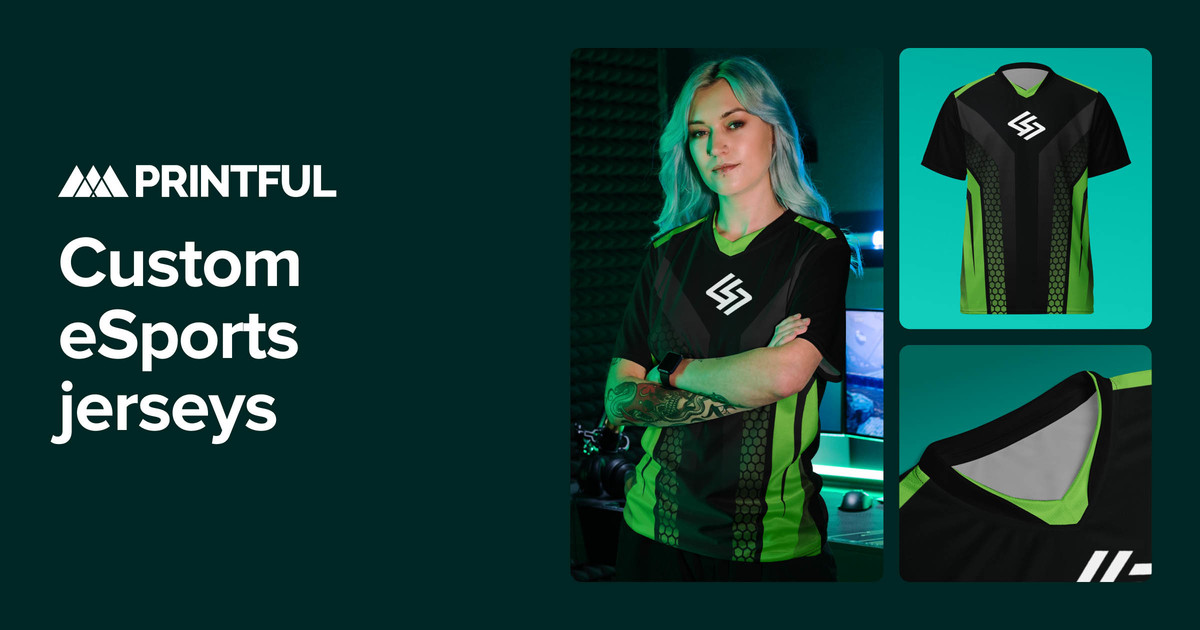 Design custom eSports jerseys | Printful