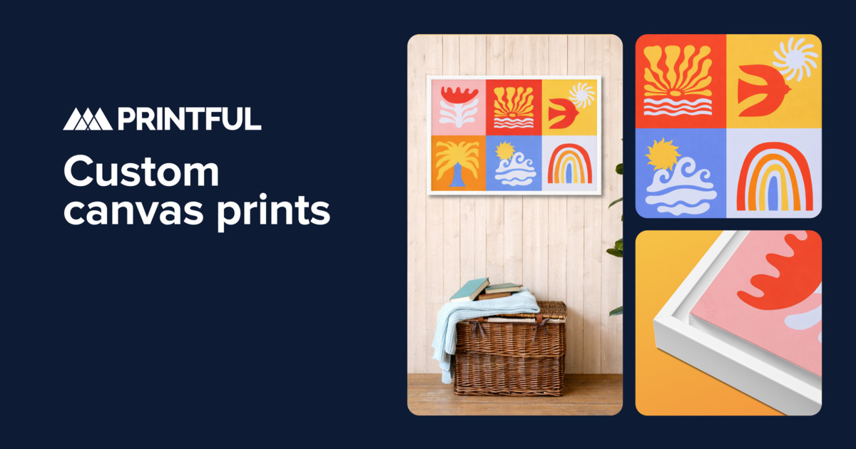Custom canvas prints | Design and sell with Printful