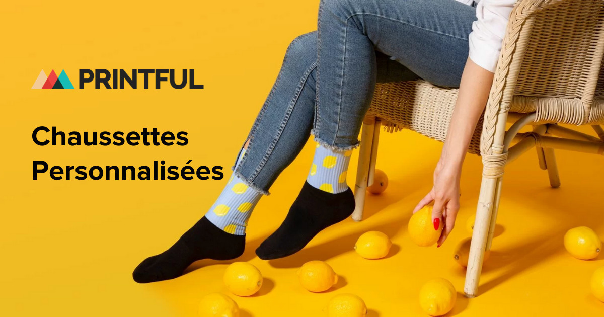 Chaussettes personnalisées avec photo ou texte | Printful