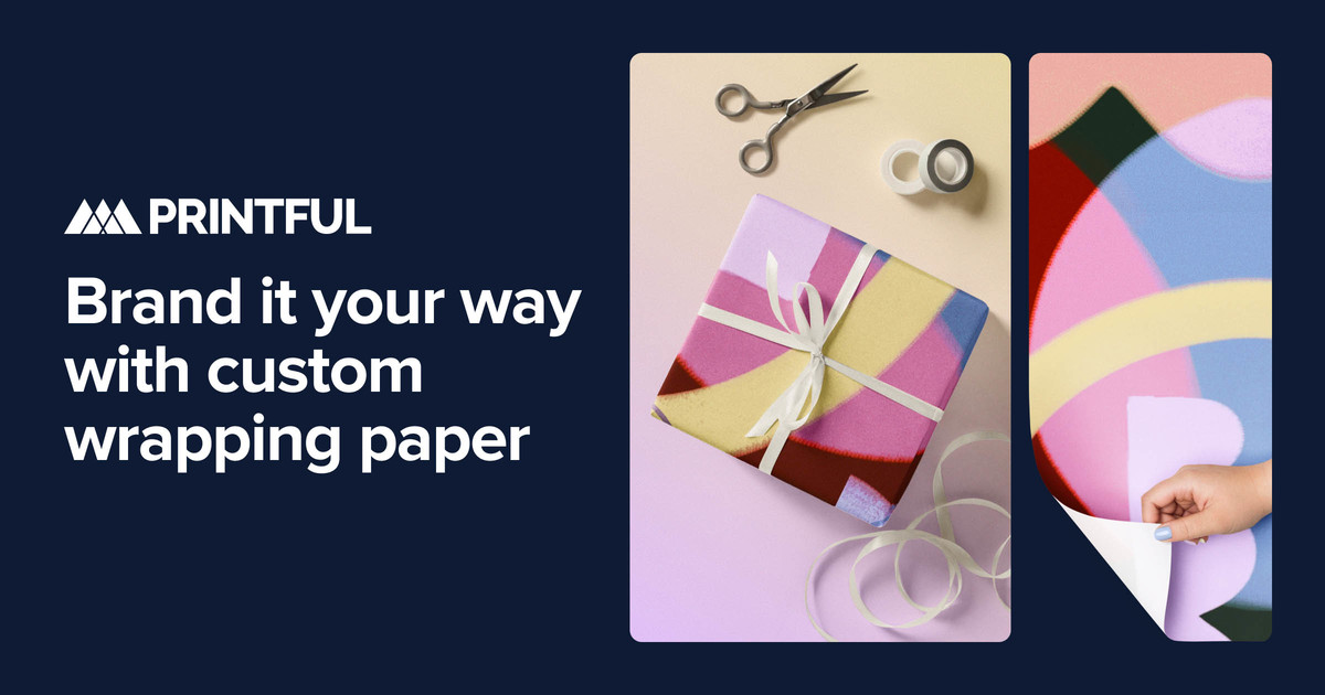 Custom Christmas wrapping paper | Printful