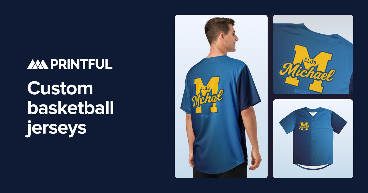 Design custom baseball jerseys | Printful