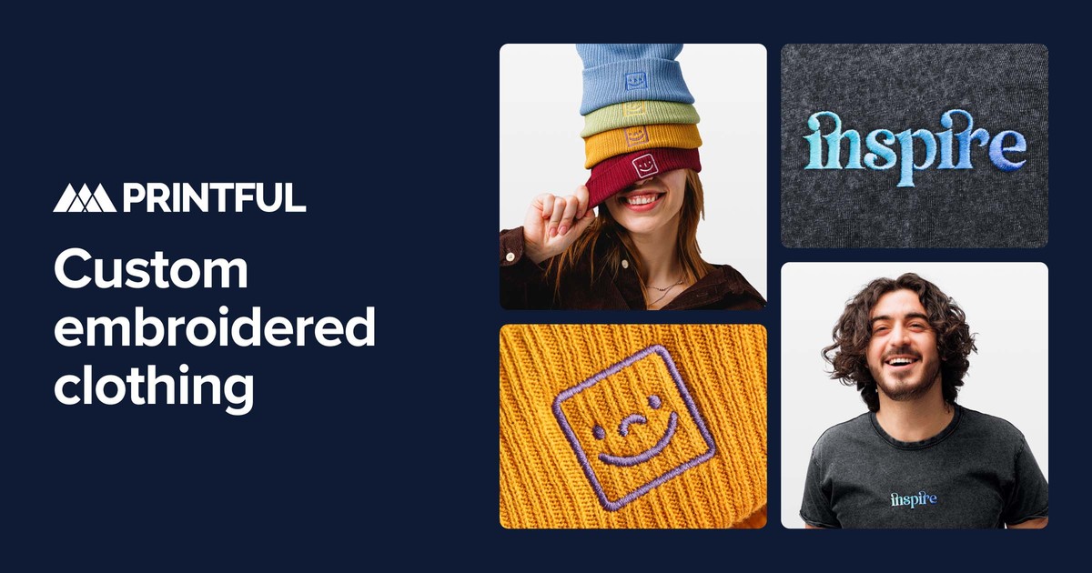 Custom Embroidered Clothing—Design and Sell Online | Printful