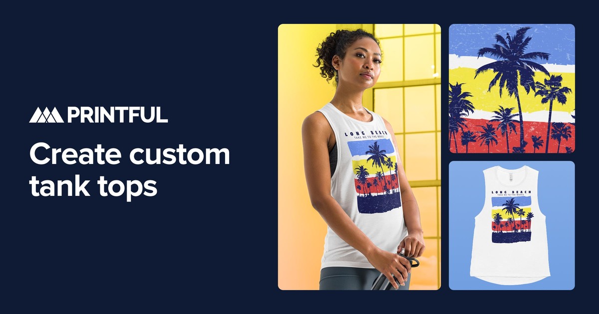 Custom tank tops – Order with no minimum quantity