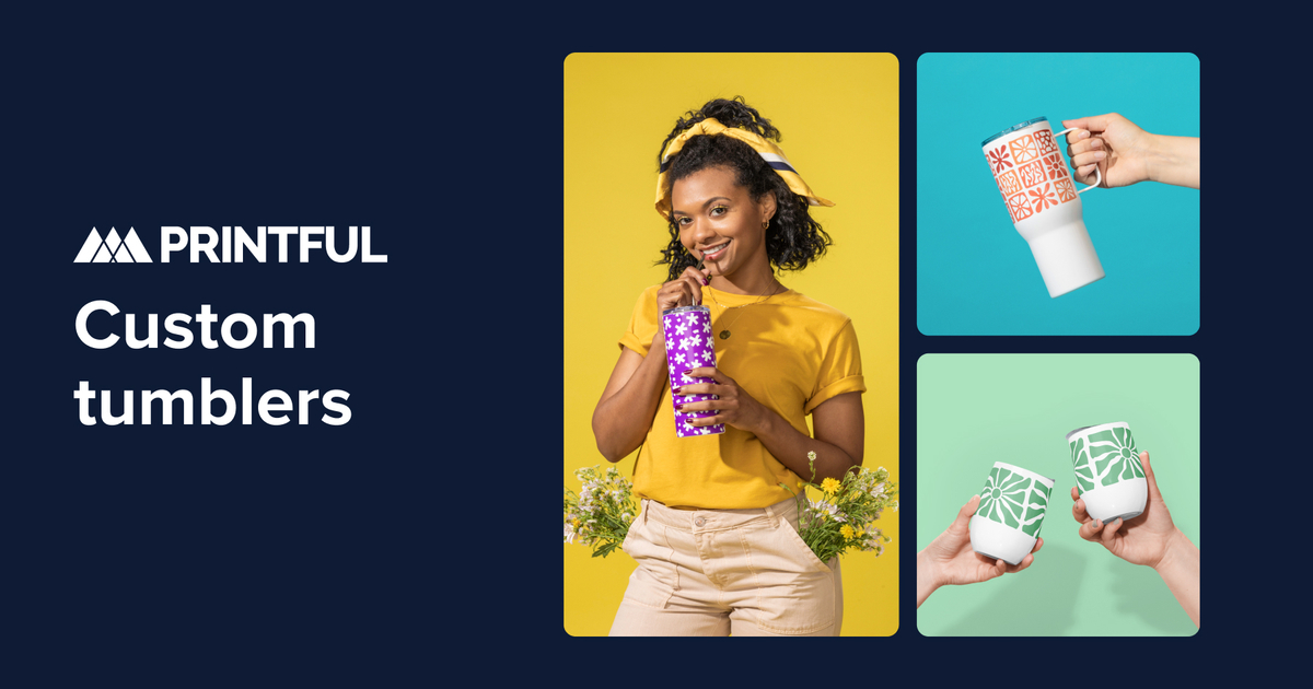 Custom tumblers | Design your own custom-printed tumblers