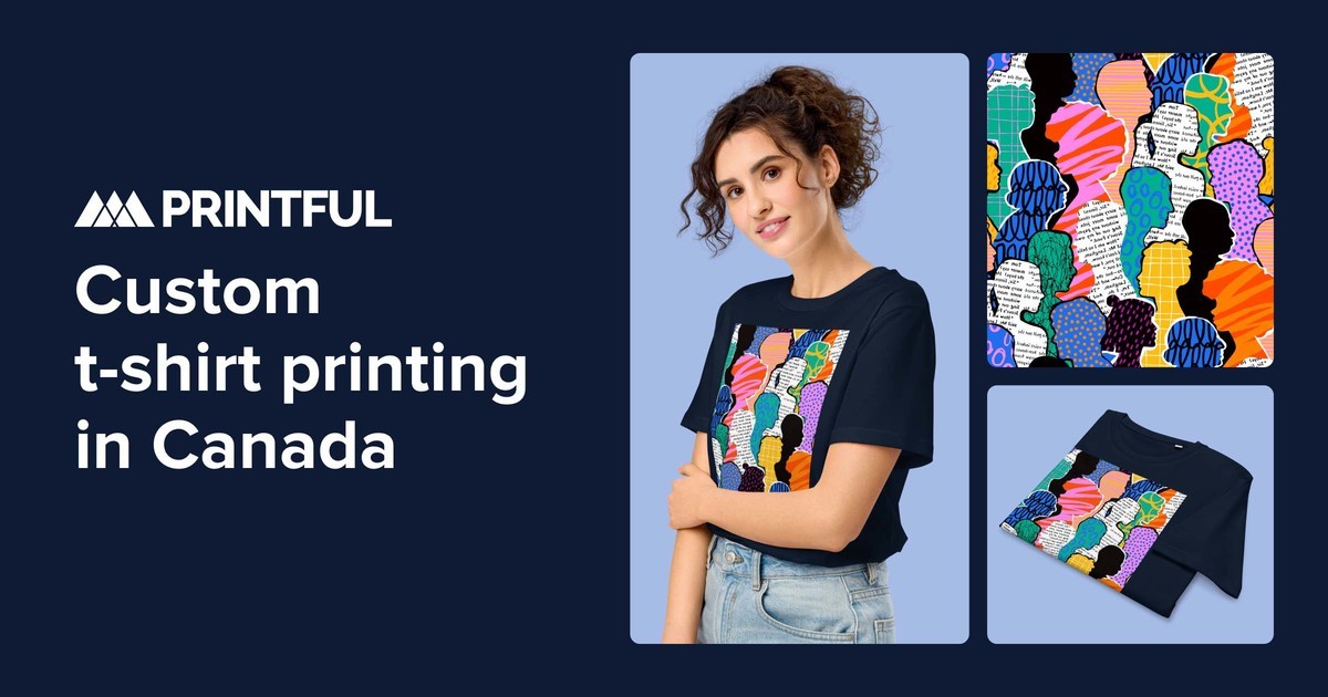 T-shirt printing in Canada: Custom shirts with Printful