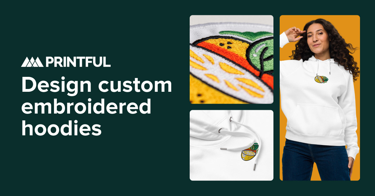 Custom Embroidered Hoodies | Printful