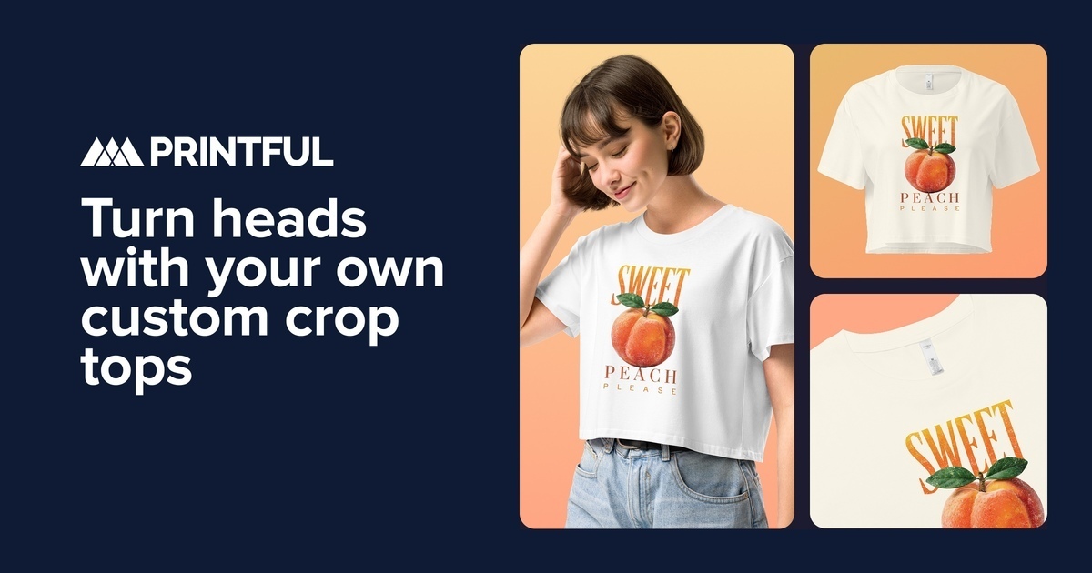Custom crop tops | Design and sell online with Printful