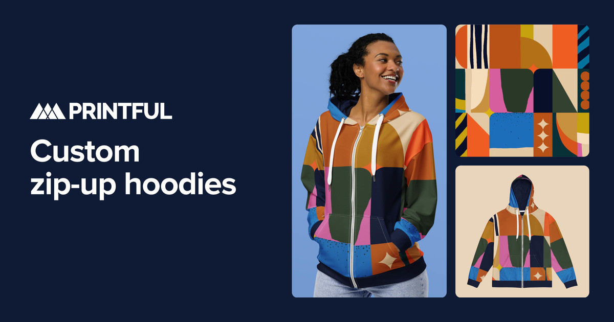 Custom Zip-Up Hoodies – Print and Sell
